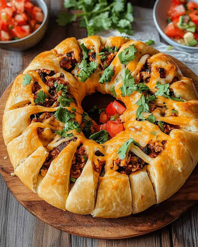 Cheesy Chicken Taco Ring You’ll Want Every Night