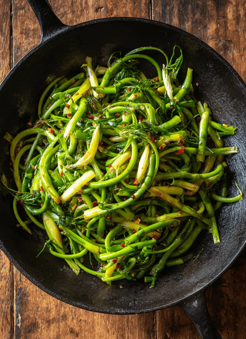 Sautéed Garlic Scapes – Easy 10-Minute Side Dish
