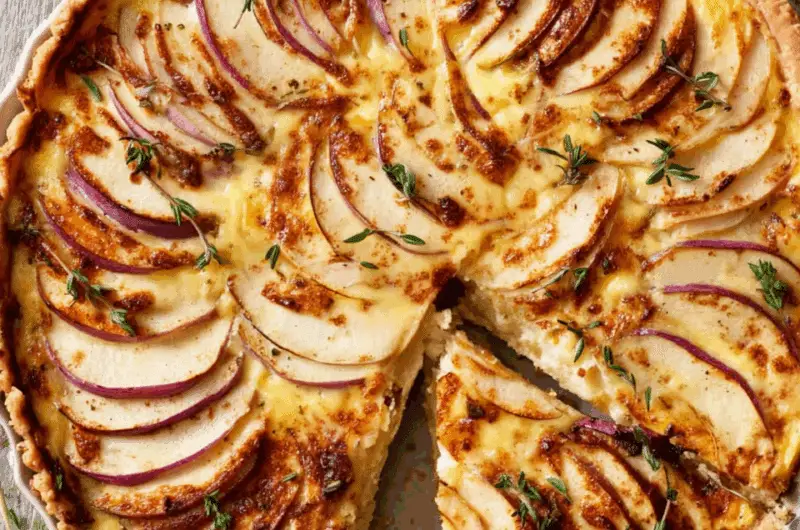 Apple Cheddar Quiche – Sweet and Savory in One Slice