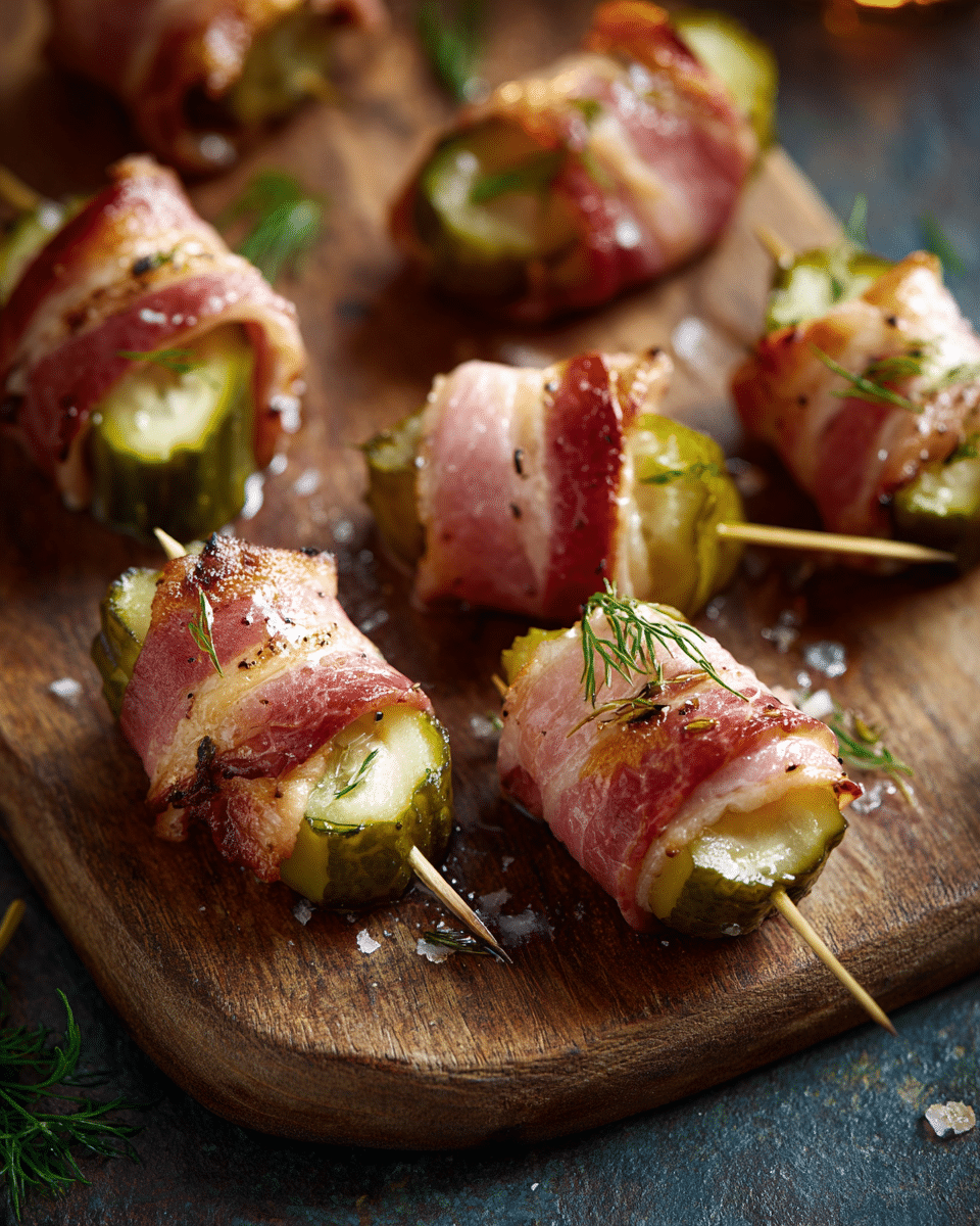 Ham-Wrapped Pickle Poppers – Tangy, Crunchy Football Food