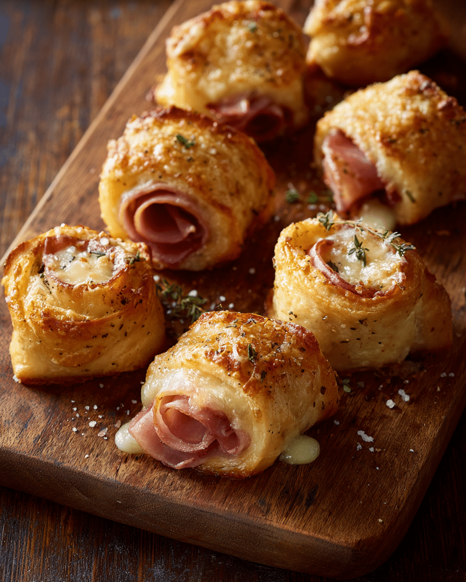 Mini Ham & Cheese Rolls – Bite-Sized Classic Football Food