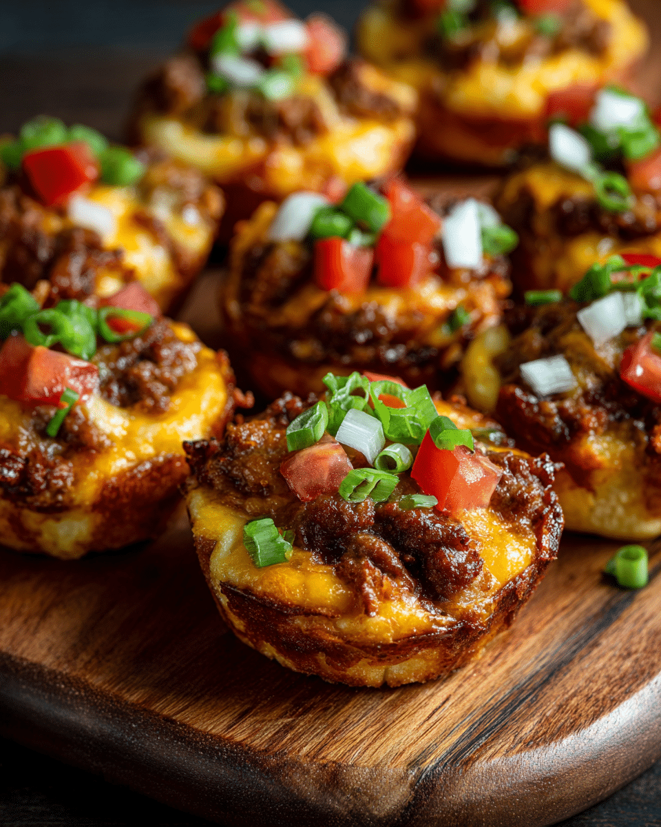 Cheeseburger Pizza Bites – Cheeseburger Flavors Football Food
