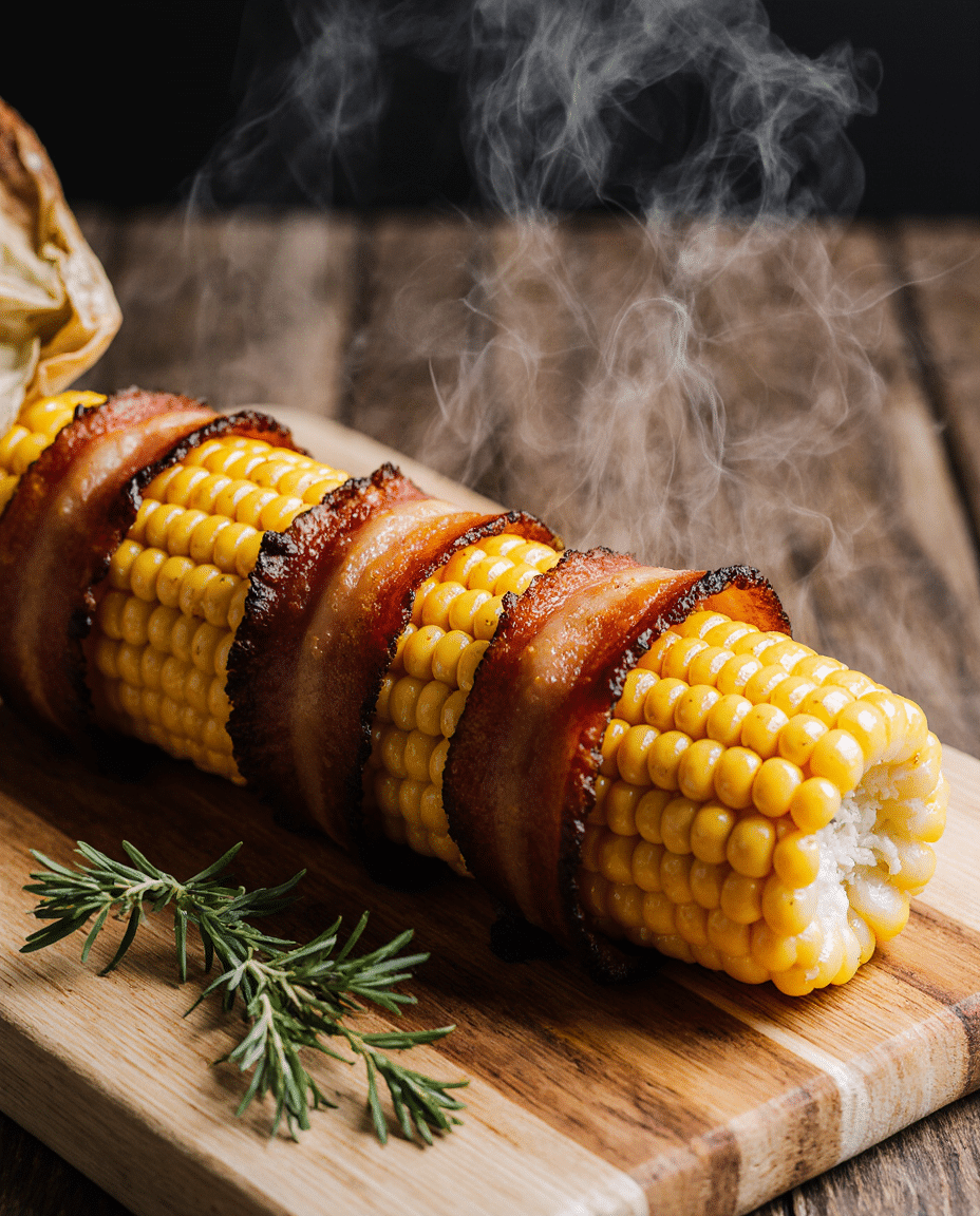 Bacon-Wrapped Corn on the Cob – Savory, Sweet & Grilled