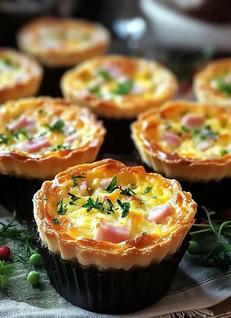 Irresistible Christmas Ham & Quiche Cups: A Festive Delight