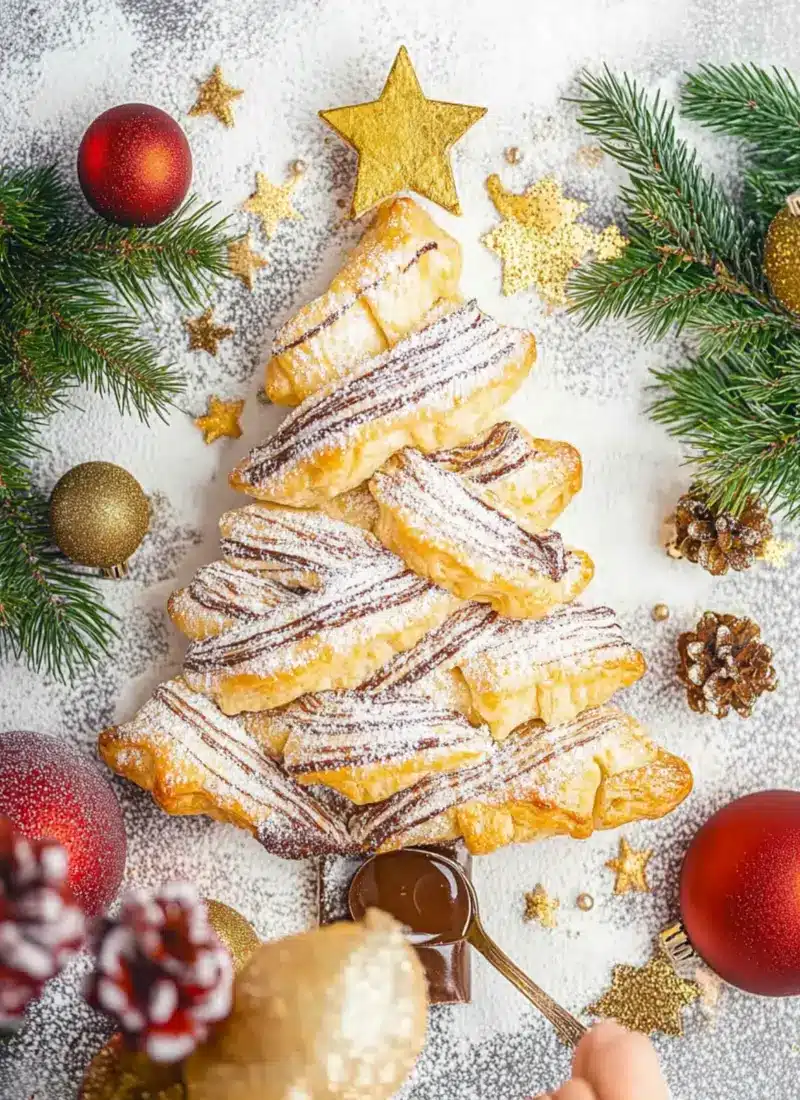 Irresistible Nutella Puff Pastry Christmas Tree: Easy Delight