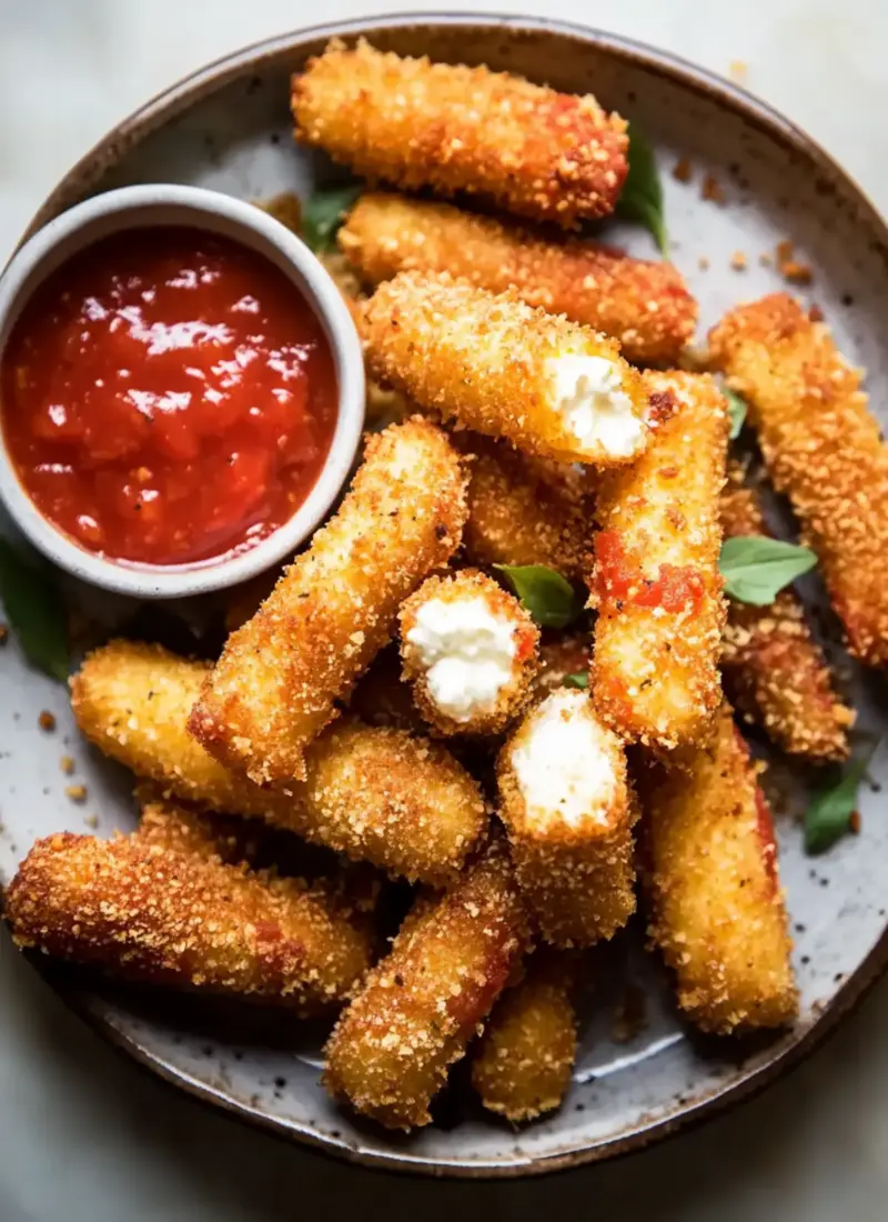 Easy Homemade Mozzarella Sticks - Crispy and Delicious
