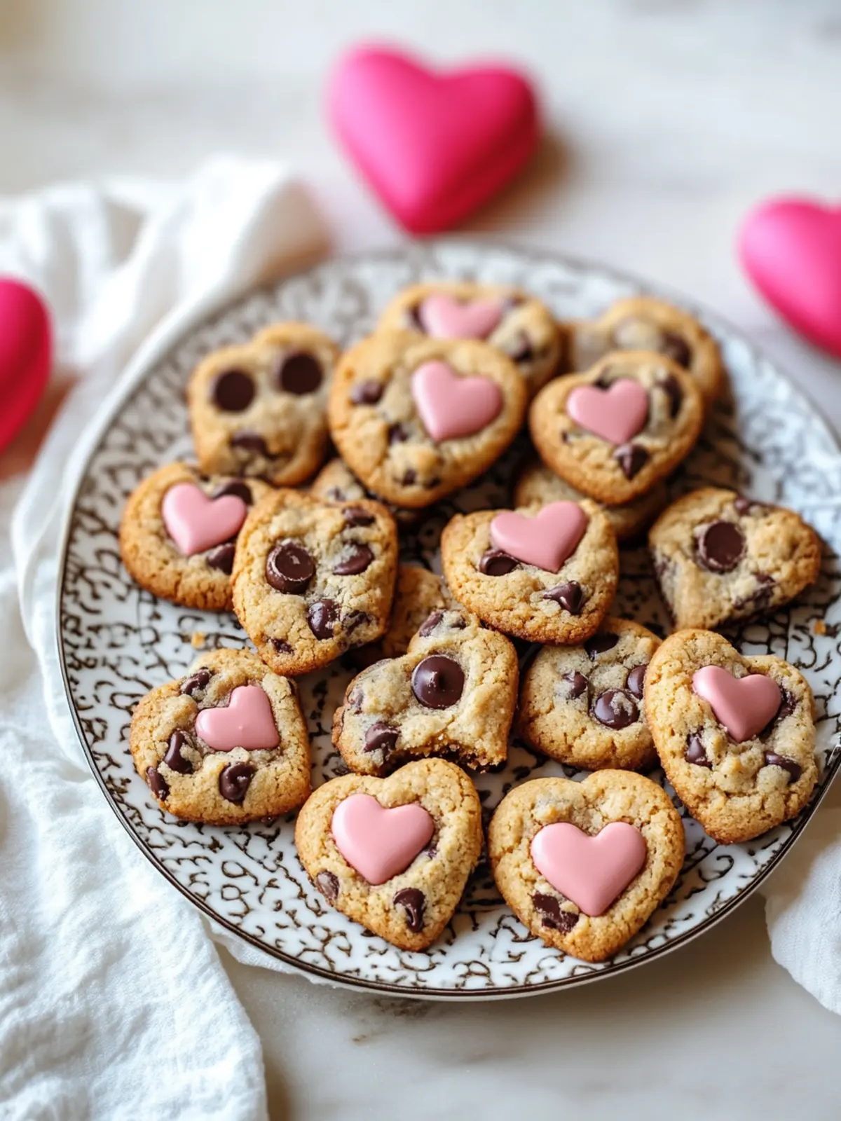 Irresistible Heart-Shaped Chocolate Chip Cookies Recipe