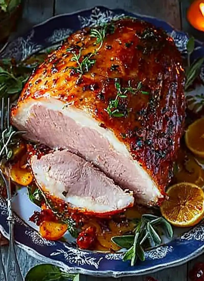 Irresistible Stem Ginger & Mustard Glazed Ham for the Holidays