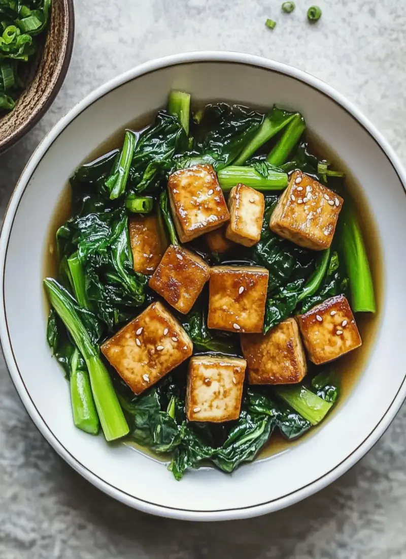 Irresistible Crispy Tofu and Choy Sum: Quick & Delicious Stir Fry