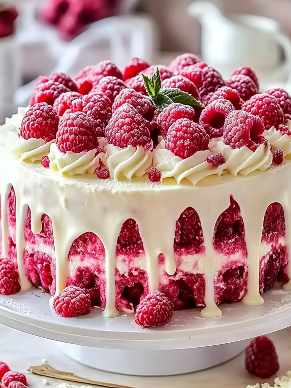 Irresistible White Chocolate Raspberry Dream Cake Recipe