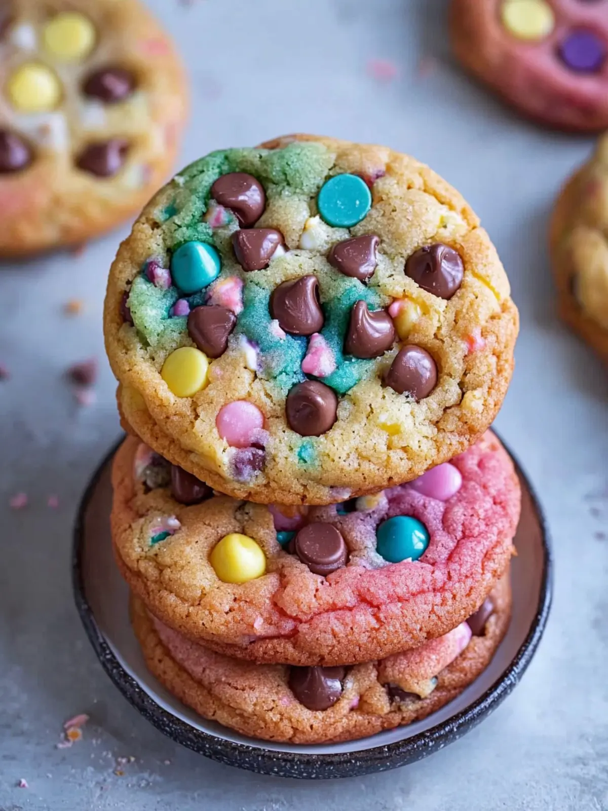 Irresistible Rainbow Chocolate Chip Cookies for Festive Fun